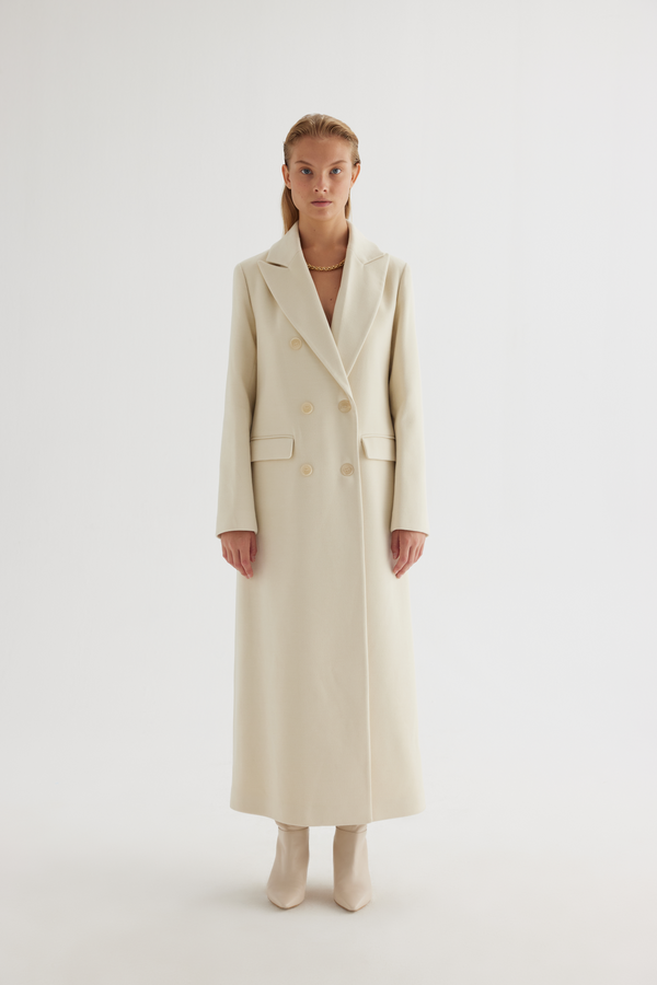 DOUBLE-BREASTED LONG COAT